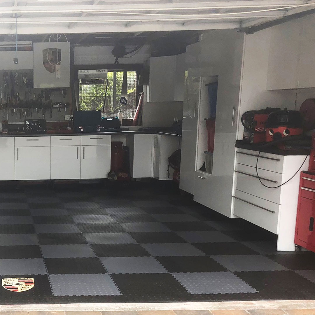 Garage Flooring is Complete | Mototile
