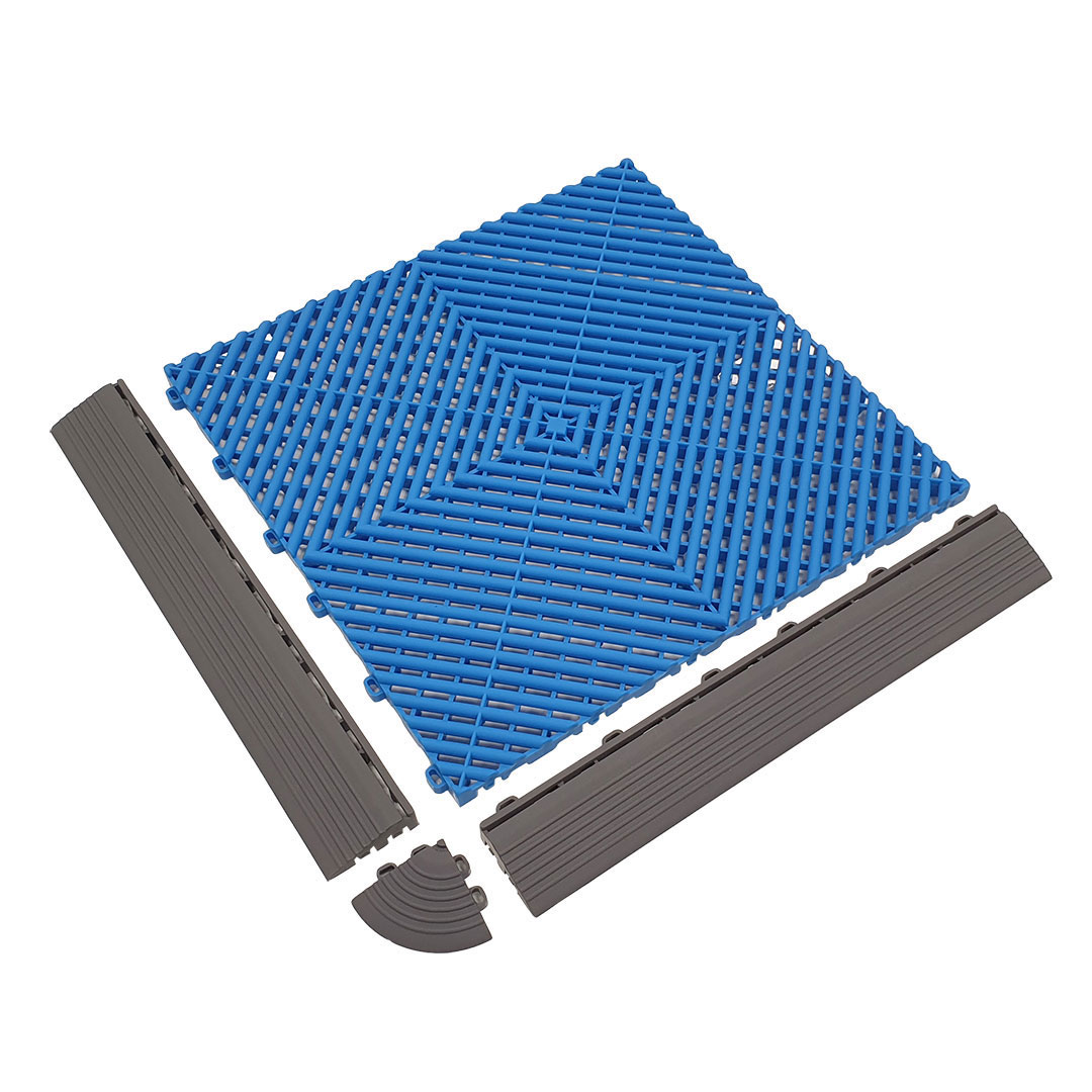 Garage Floor Ramps and Drain Edging Tiles | Durable Flooring Solution