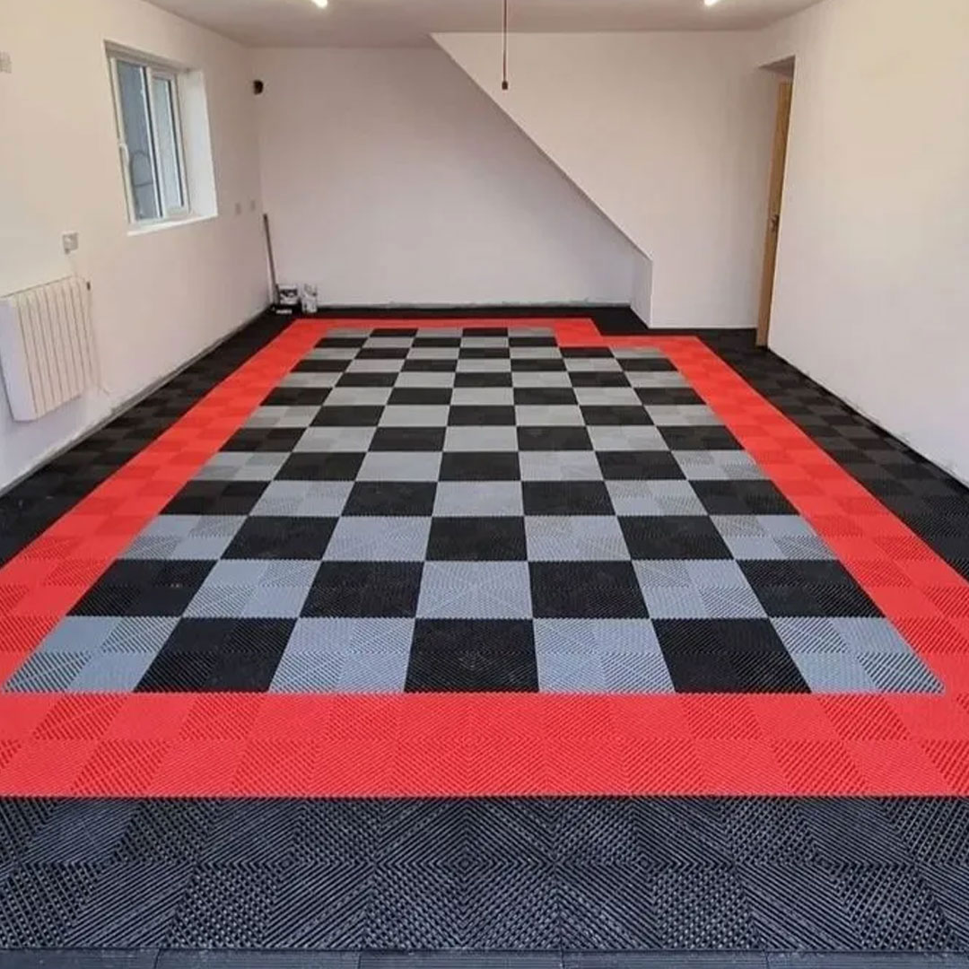 Garage Floor Ramps and Drain Edging Tiles | Durable Flooring Solution