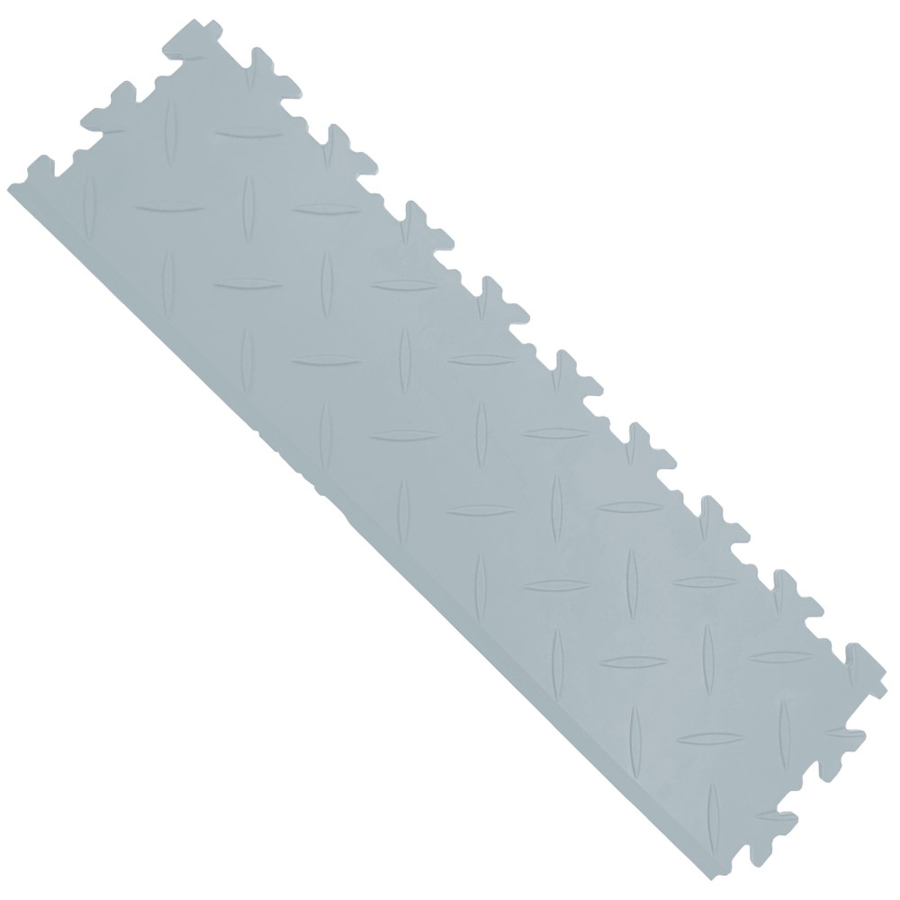 Garage Floor Ramps | MotoLock Light Grey | Diamond Plate