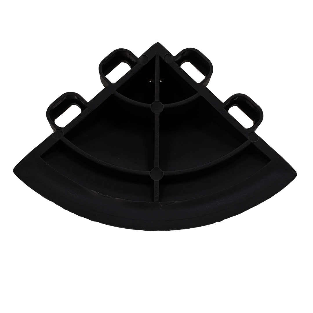 Black MotoVent Corner Ramp | Corner Ramps | Mototile