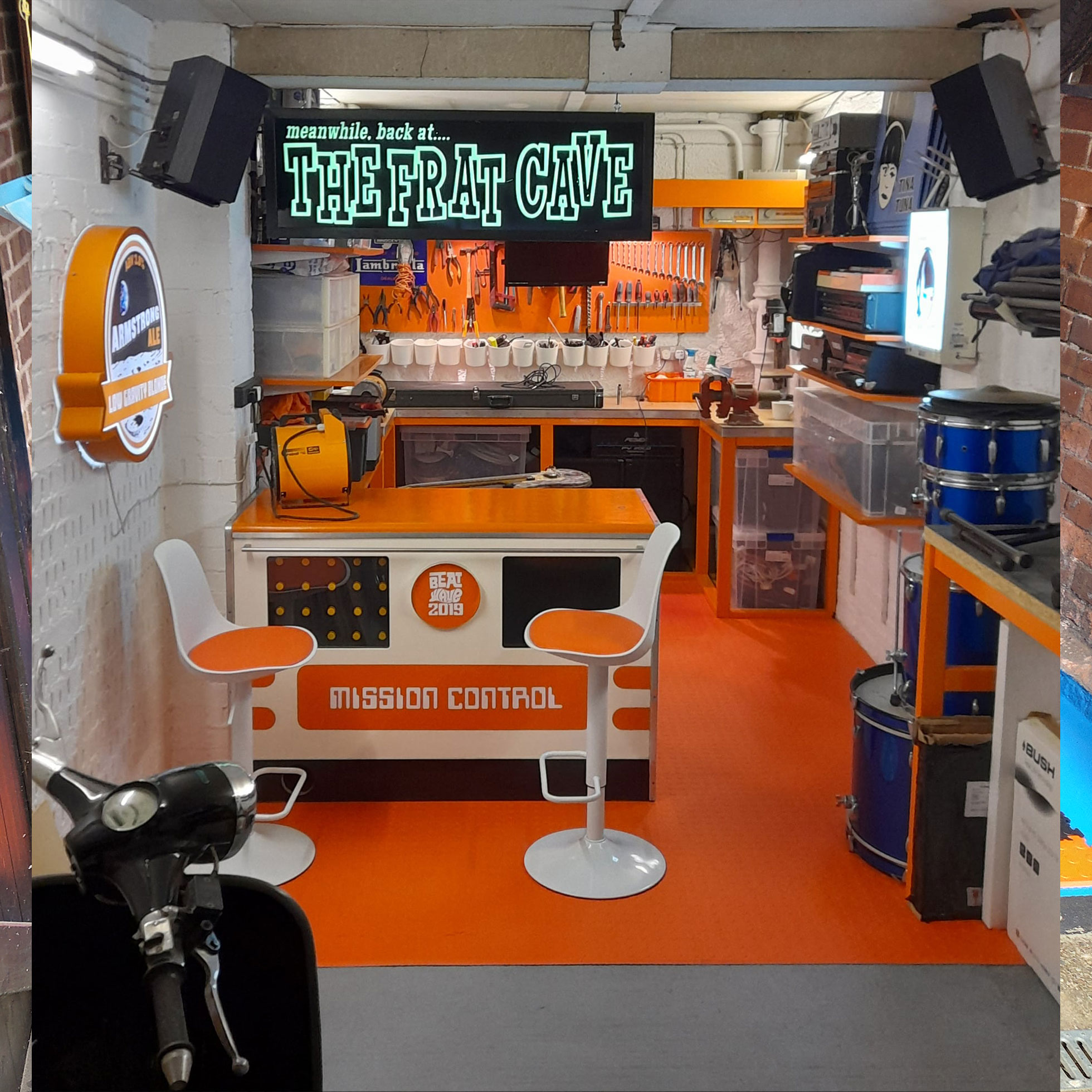 Garage Floor Ramps | MotoLock Orange | Diamond Plate