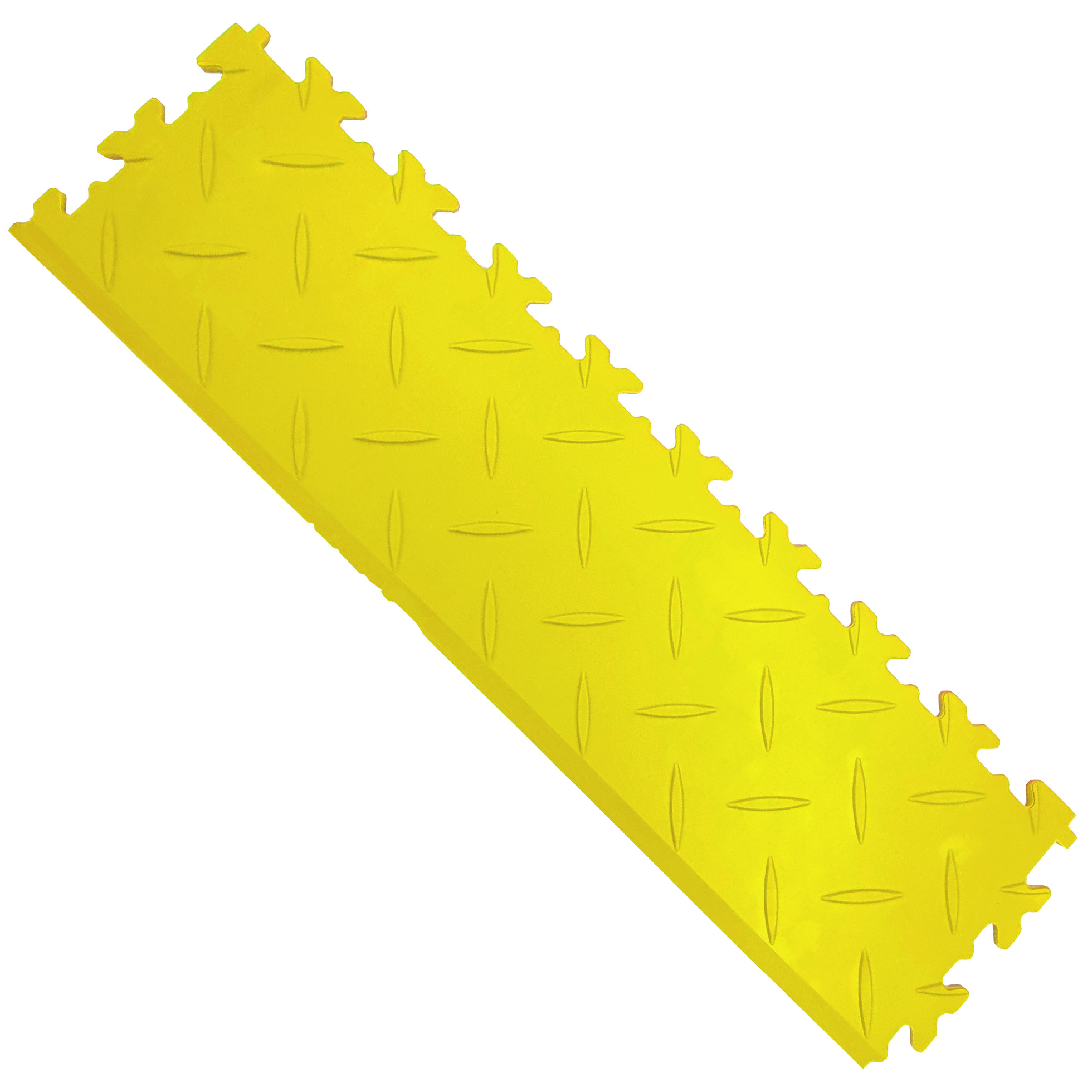 Garage Floor Ramps | MotoLock Yellow | Diamond Plate